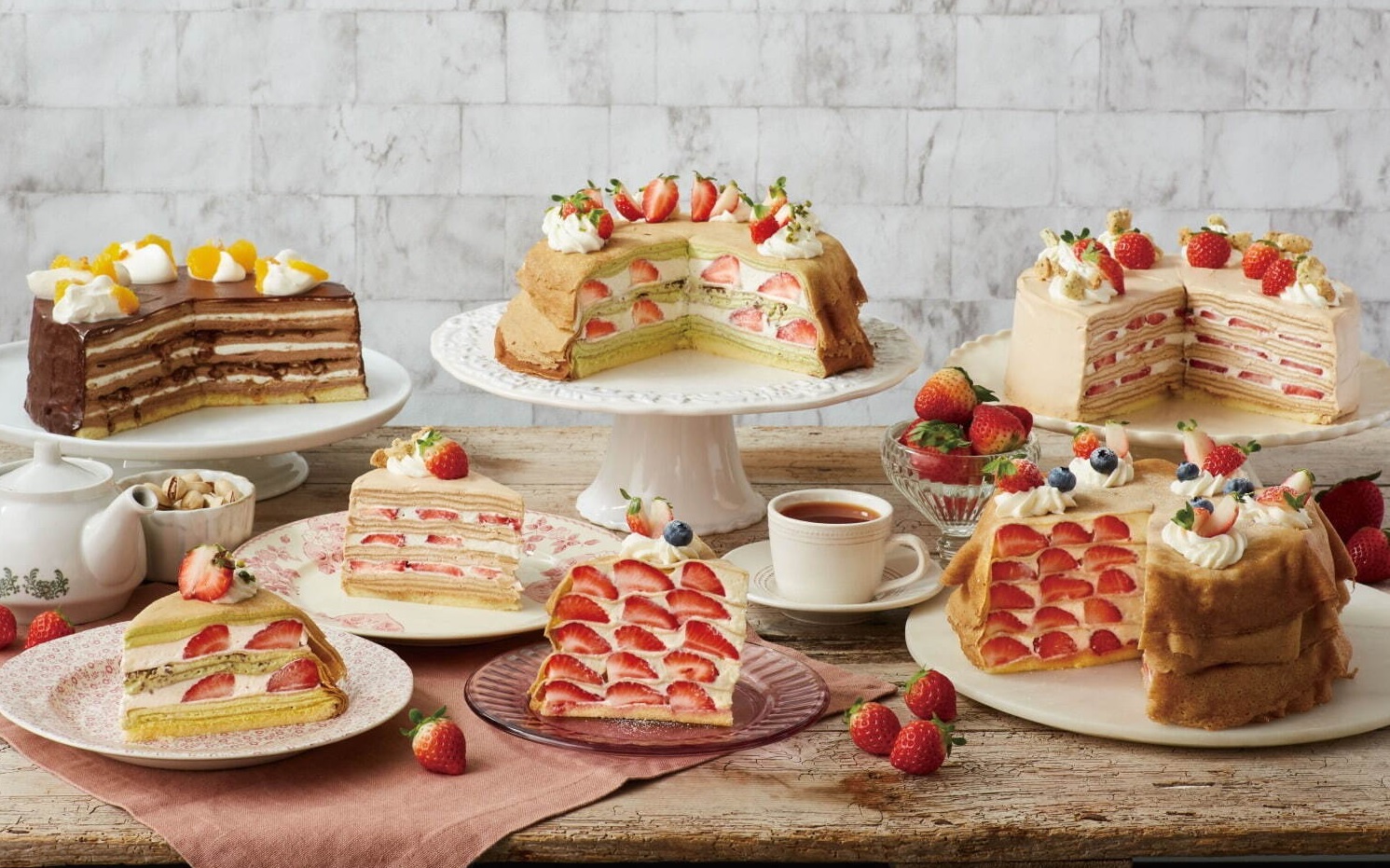 極上のスイーツ | 「Afternoon Tea LOVE＆TABLE」では期間限定のミルクレープが発売されます